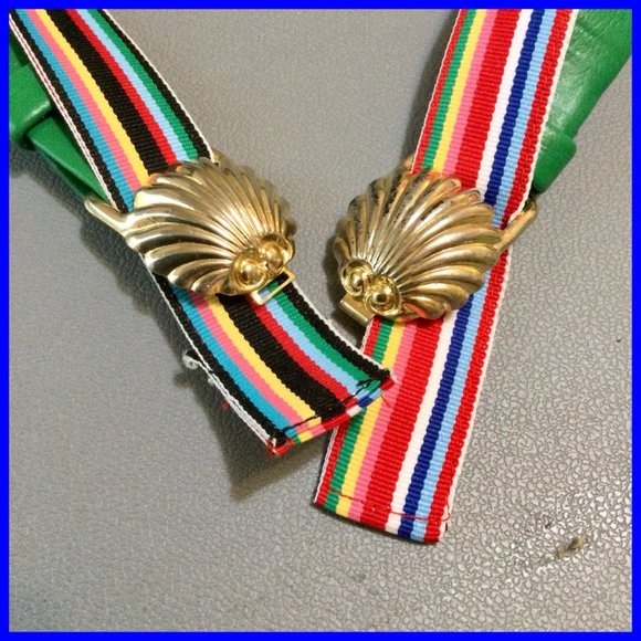 Vintage | Accessories | Vtg 7s Gold Shells Buckle Belts | Poshmark